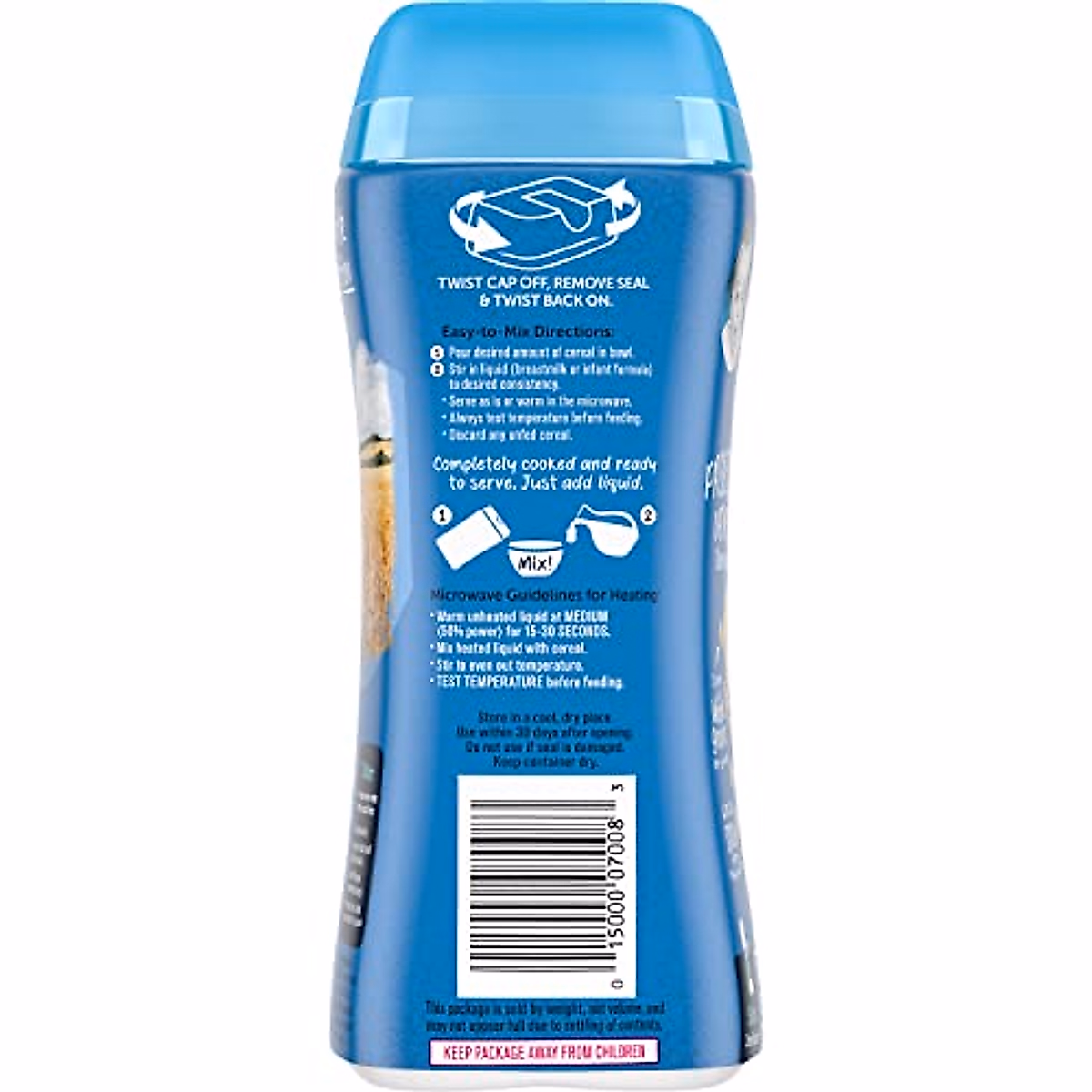 Gerber Cereal for Baby 2nd Foods Cereal, Probiotic Oatmeal Banana Cereal, Made with Whole Grains, Real Fruit & Probiotics, 8-Ounce Canister (Pack of 3)