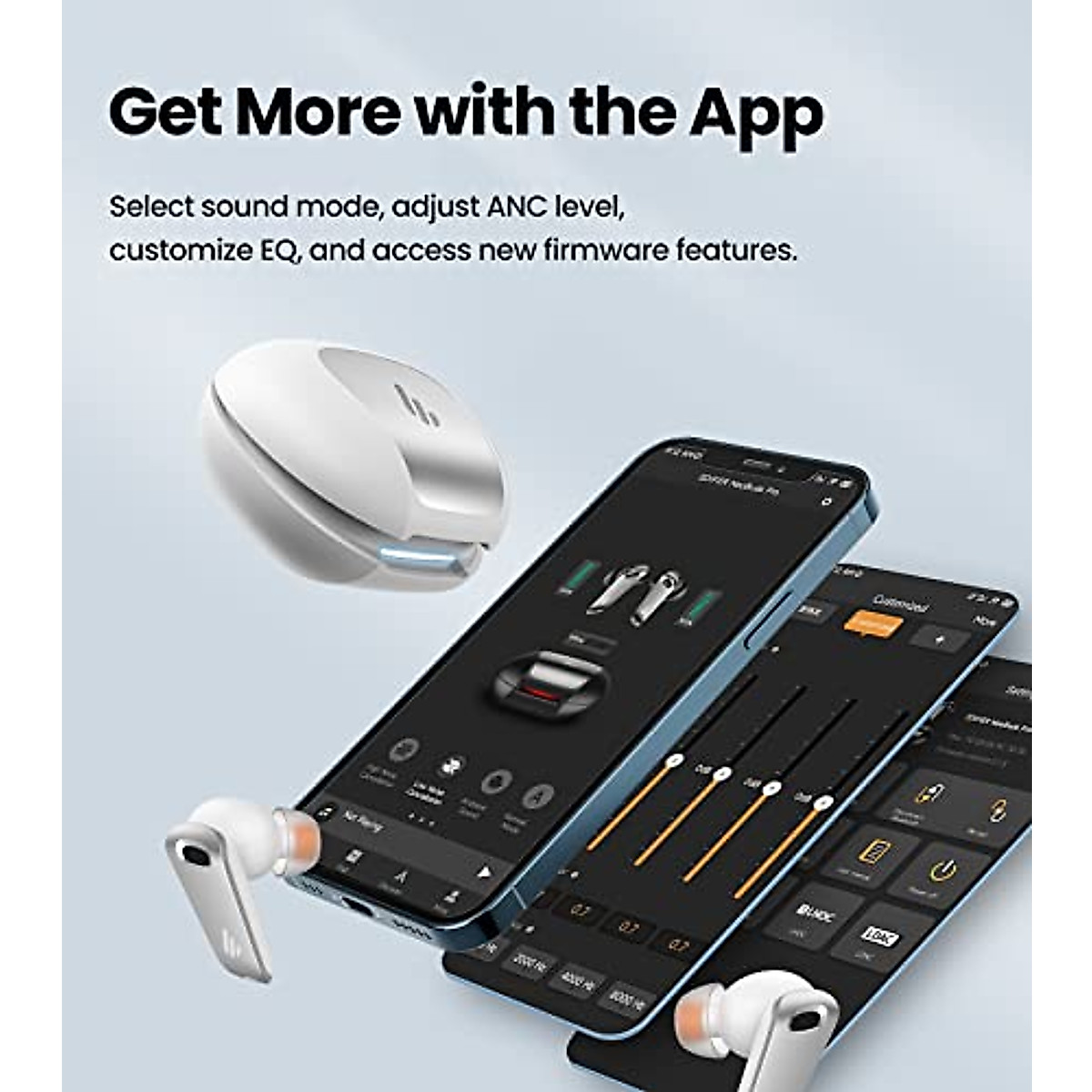 Edifier NeoBuds Pro Hi-Res Bluetooth Earbuds - Hybrid Active Noise Cancelling Earbuds with LDAC & LHDC - Wireless Earbuds - 6 Mics for Call - 24H Playtime App