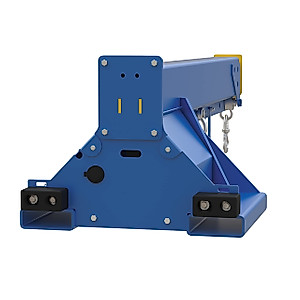 Vestil LM-1T-8-24-HBE-DC Steel Hydraulic Telescoping Boom 12 Volt DC 24 in. Fork Pocket Center 8,000 Lb. Capacity