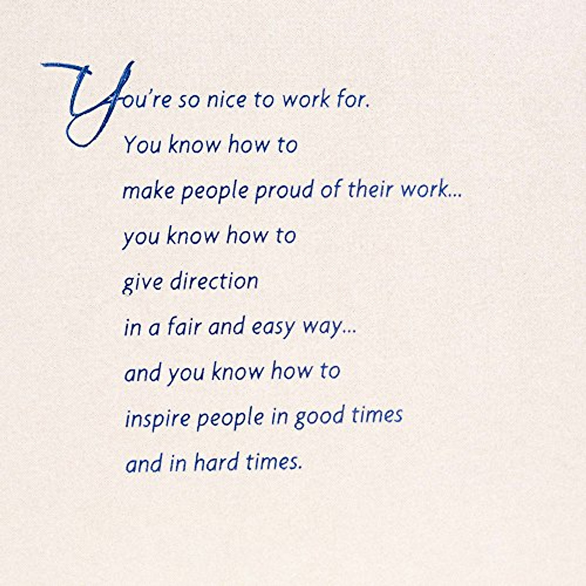 Hallmark Boss's Day Card (For a Special Boss)