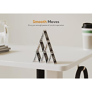 Claiks L Shaped Standing Desk Adjustable Height, Dual Motor Electric Corner Standing Desk, 63x55 inch Sit Stand up Desk with Splice Board, White