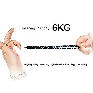 VEXMOTT Adjustable Wrist Straps Hand Lanyard Compatible with iPhone Camera USB Flash Drives Key Chain and Other Portable Items Black Set of 2