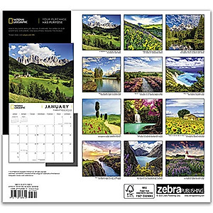 National Geographic Most Beautiful Places on Earth 2021 Wall Calendar