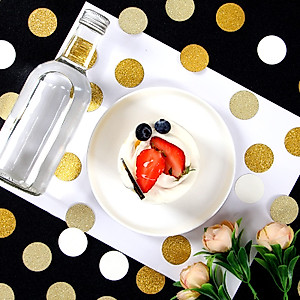 White-Gold Champagne Party Decorations Confetti - 300pcs Wedding Engagement Party Table Scatter,Bachelorette Neutral Baby Bridal Shower Confetti Mothers Fathers Day Decor Lasting Surprise