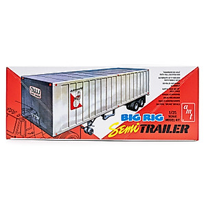 AMT Big Rig Semi-Trailer - 1/25 Scale Model Truck Kit - Buildable Hauler for Kids and Adults (AMT1164)