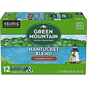 Green Mountain Coffee Nantucket Blend Keurig Single-Serve K-Cup Pods, Medium Roast Coffee, 12 Count