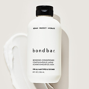 Bondbar Conditioner for Damaged Hair, Repairs, Protects, Strengthens & Hydrates All Hair Types & Textures, Vegan, Cruelty-Free, 8 Fl. Oz.