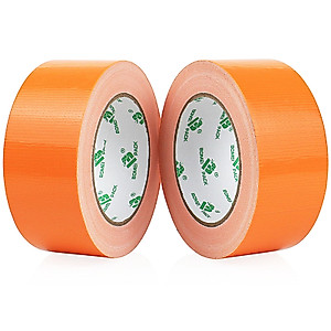 BOMEI PACK Duct Tape Orange, Heavy Duty Strong Industrial Color Duct Tape 9mil x 1.88inch x 30yds for Packing and Repairing