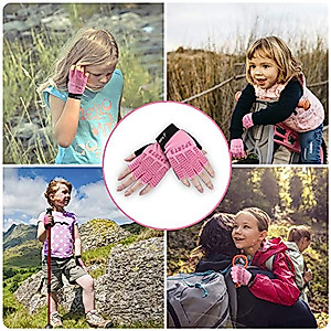 Accmor Kids Sport Gloves, Kids Half Finger Gloves, Kids Boys Girls Cycling Gloves, Kids Fishing Gloves for Cycling Camping Fishing Outdoor Sports