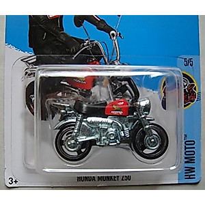 HOT WHEELS HW MOTO 5/5 2016 HONDA MONKEY Z50 135/250 SHOWDOWN SCAN & RACE CARD
