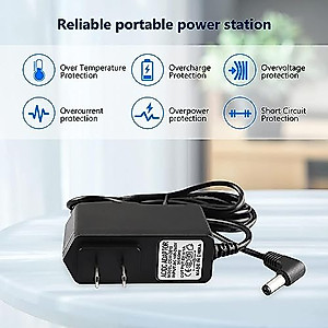 BXIZXD 6V AC Power Adapter for Sensor Trash Cans, Compatible with iTouchless Automatic Sensor Trash Cans 2.5 to 23 Gallon, 6.6ft Long Power Cord Supply with a Secure Velcro Attachment