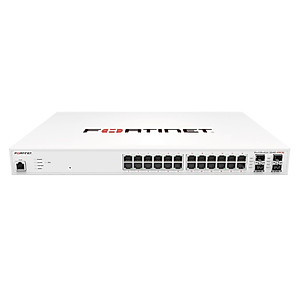 Fortinet FortiSwitch 224D-FPOE Layer 2 PoE+ Switch - 24x GE RJ45 Ports, 2X 1 GE SFP Slots