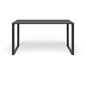 HON Basyx Commercial-Grade Executive Desk, 55", Gray