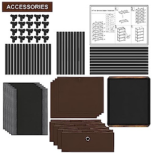 HAITRAL Fabric Storage Chest, Drawer Clothes Organizer - 4 Drawers Storage Organizer Unit for Closet, Easy Assembly Closet Dresser for Dorm, Bedroom, Hallway, Storage Bins (Brown)