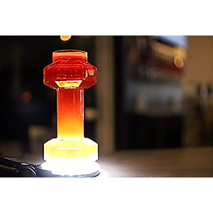 Gemsho Glass Set of 2, Dumbbell Beer Glasses | Funny Beer Mug | Beer Mugs For Men | Funny Beer Glasses | Beer Glasses Funny | Cool Beer Glasses | Giant Beer Glass