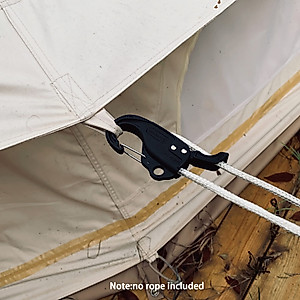 ORXPLUS Tools 2PCS Rope Tightener, Rope Tensioner, Tie Down Mechanism Lock Adjuster fits 1/10"-1/4" Cord for Camping, Outdoor, Garage, Boating, Fishing, Loading