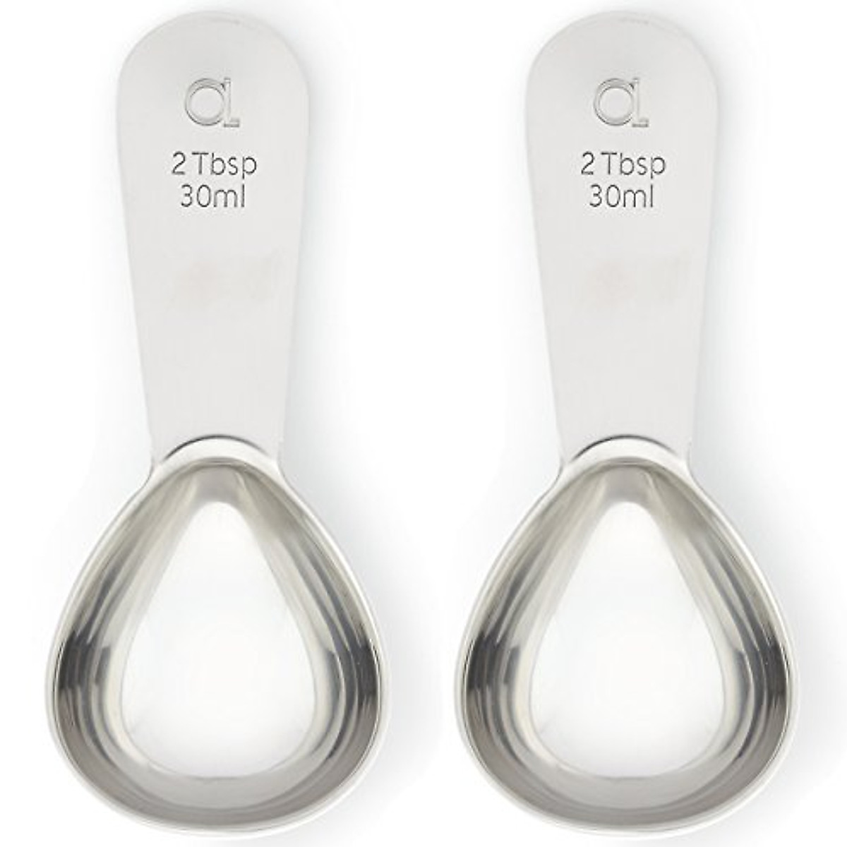 Apace Living Coffee Scoop (Set of 2) - 2 Tablespoon (Tbsp) - The Best Stainless Steel Measuring Spoons for Coffee, Tea, and More