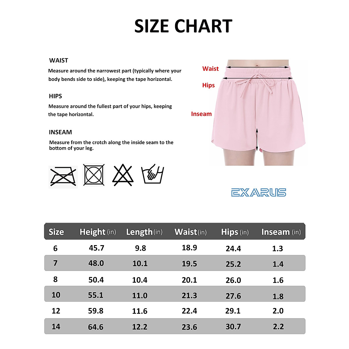 EXARUS 3 Pack Girls Butterfly Shorts Flowy Athletic Dance Cheer Running 2 in 1 Preppy Tennis Flutter Gym Kids Activewear Black White Pink 12Y