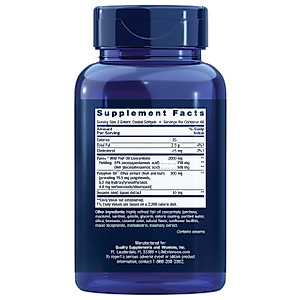 Life Extension Super Omega-3 EPA/DHA Fish Oil, Sesame Lignans & Olive Extract – Heart Health, Brain Health, Inflammation Health Support, Gluten-Free, Enteric-Coated, Non-GMO, 120 Softgels