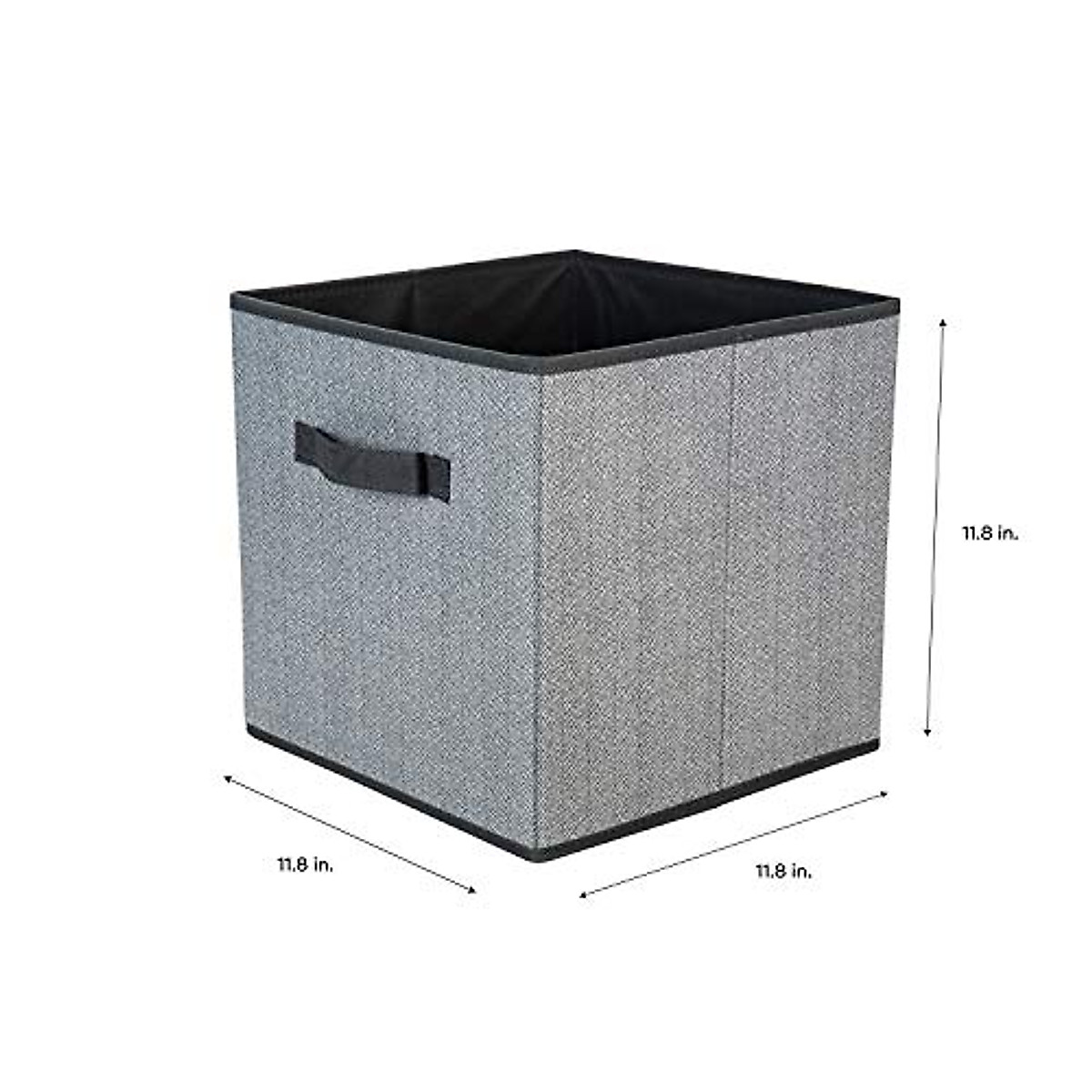 Simplify Collapsible Breathable Woven Cubes, Folds Away for Storage, Keeps Out Dust and Odors, Grey