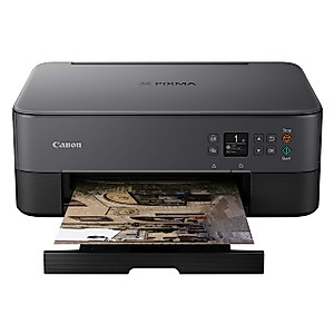 Canon TS5320 All in One Wireless Printer, Scanner, Copier with AirPrint, Black, Amazon Dash Replenishment Ready