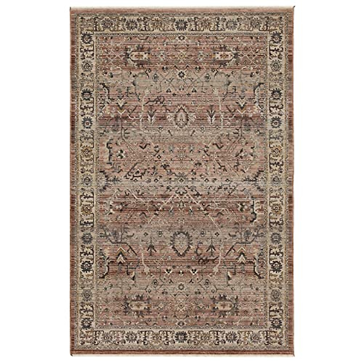 Mohawk Home Hertford Traditional Ornamental Beige 7' 10" x 10' Area Rug Perfect for Living Room, Dining Room, Office