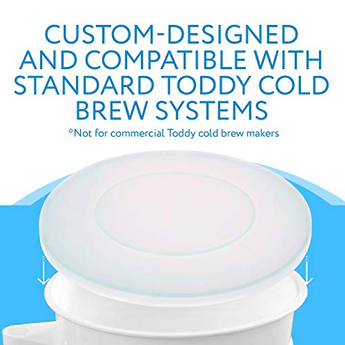IMPRESA Compatible with Cold Brew System Lid/Brewer Cover/Top Toddy® 100% Silicone BPA Free