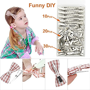 HiJeaton 60Pcs Metal Duck Billed Hair Clips for Women Styling Sectioning, Silver Hair Pins for Long Hair, Alligator Curl Loc Clips for Thick Hair Roller, Salon, Bows DIY