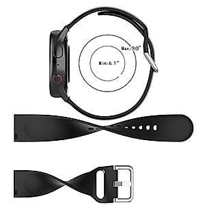 RuenTech Bands Compatible with SKG Smart Watch Band, Soft Silicone Quick Release Replacement Straps for SKG-V7 Smart Watch (8-Pack)