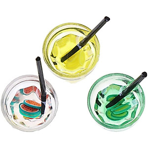 CoscosX 13 Pcs 1:12 Colourful Cocktail Cup Drink Juice Tea Beverage Bottle Jam Jar Toys,Simulation Drink Wine Glass Model for Dollhouse,Dolls House Miniature Toy Doll Food Kitchen Accessory Bar Decor