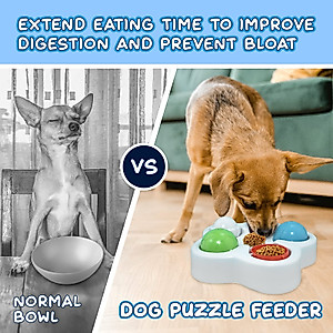 CALHNNA Dog Puzzle Toys - Interactive Dog Toys for Treat Training Mentally Stimulation Dog Gifts Enrichment Toys for Puppy Small Medium Large Dogs