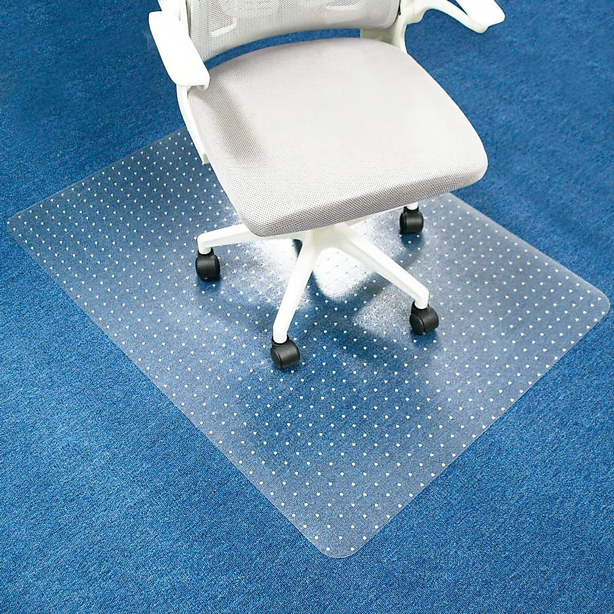 Desk Chair Mat for Carpet,30"X48" Office Chair Mat with Lip PVC Clear Chair Mat for Low Pile Carpet,Heavy Duty Chair Mat Easy Glide Rolling for Office,Living Room,Kitchen Etc (30" X 48" X 2MM)