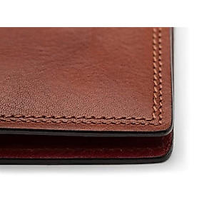 Bosca Dolce Contrast - Small Bifold Wallet Dark Brown/Red One Size