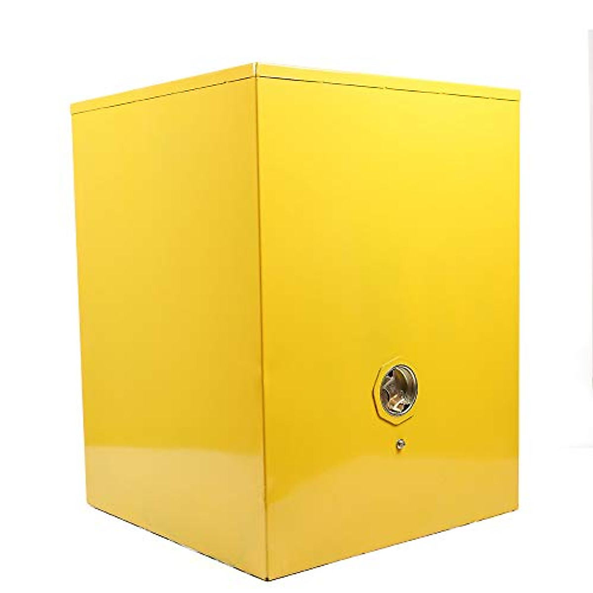 DYRABREST Safety Storage Cabinet for Liquids Fireproof Leakproof Cabinet with Manual Doors Cold Rolled Steel Flammable Cabinet(Yellow) (12 Gallon)