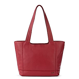 The Sak womens De Young Leather Tote, Crimson, One Size US
