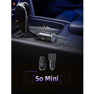 LISEN 95W Car Charger USB C Fast Charge PD65W Super Fast Charging Car Phone Charger Adapter Type C All Metal Cigarette Lighter USB Charger Adapter for iPhone 15 Pro Max iPad Pro Samsung Galaxy