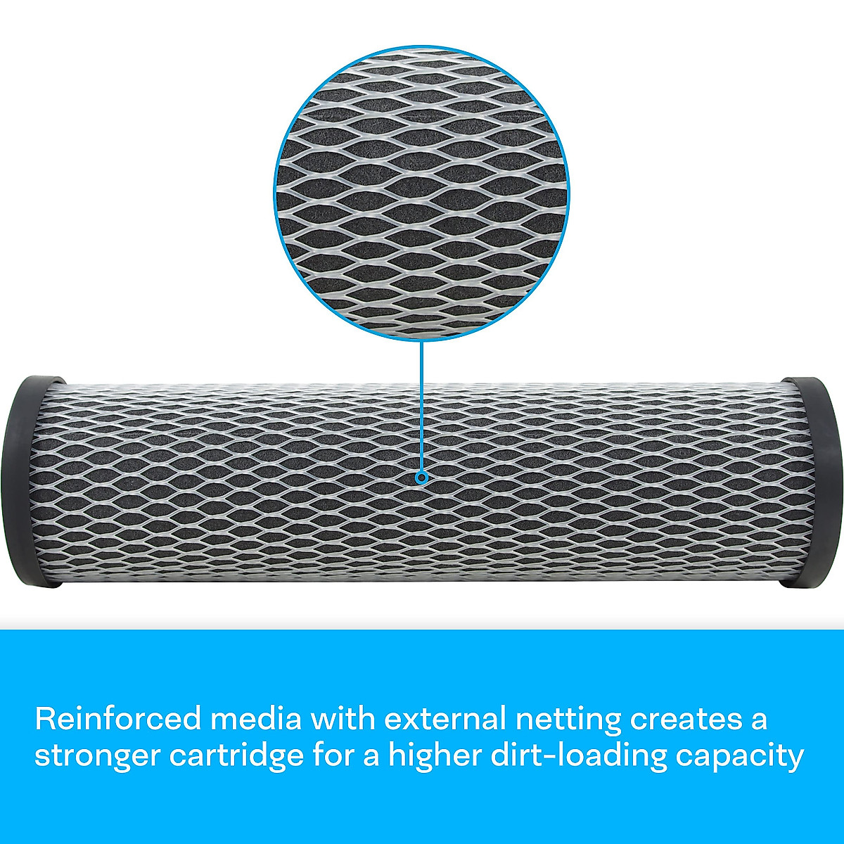 SpiroPure SP-C1 10x2.5 5 Micron Dual Purpose Sediment and Carbon Water Filter Cartridge C1 155002-43 D-10A (Case of 24)