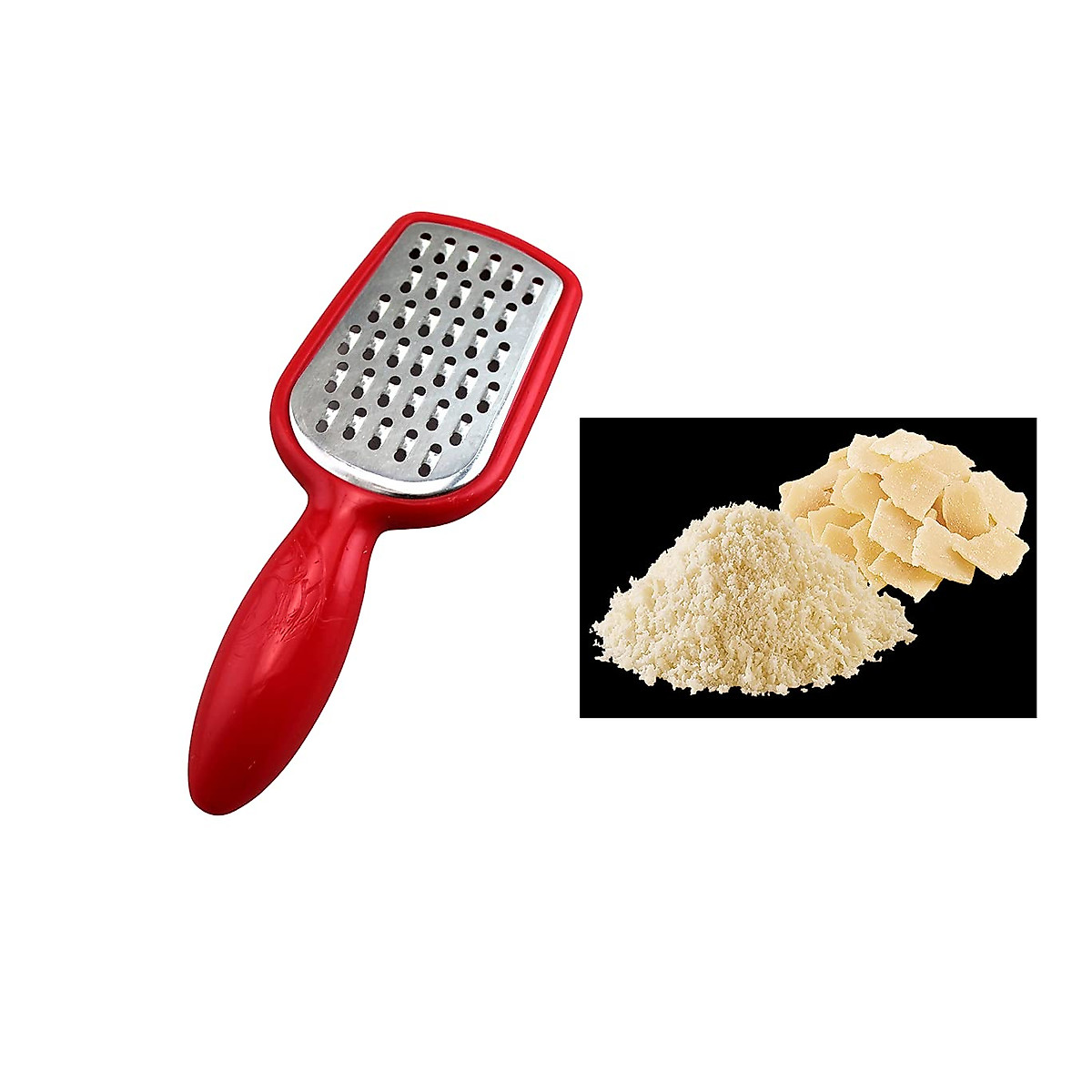 2 Pcs. Stainless Steel Mini Grater Cheese Garlic Nutmeg Chocolate 5" BPA Free