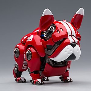 YAGIS-S Mechanical Dog Collectibles, 6.1'' Bulldog Robot Action Figure, Mechanical Beast, Puppy Toys, Car Decoration 15+