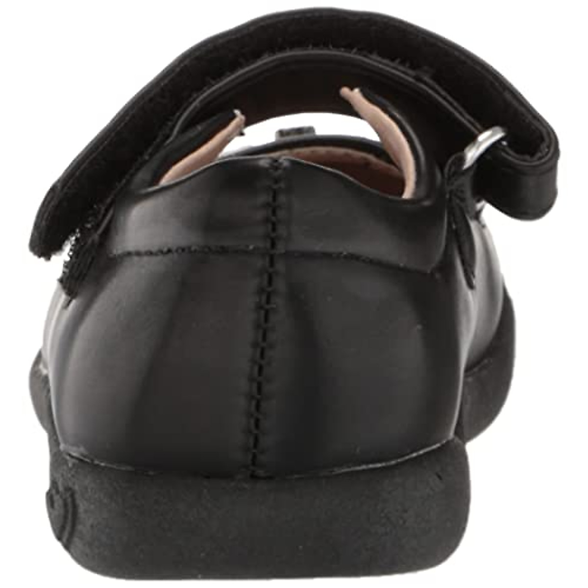 The Children's Place,baby-girls,Cat Strap Ballet Flats,and Toddler Uniform Embroidered Cat Shoes,Black Cat,6 Toddler