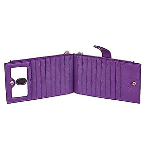 Travelambo Womens Multi Card Case Wallet & Leather Squeeze Coin Purse