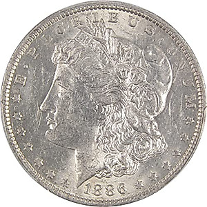 1886 O Morgan Dollar AU 58 PCGS 90% Silver US Coin SKU:I2876