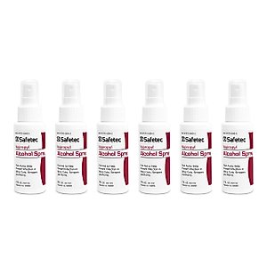 Safetec Isopropyl Alcohol Spray 2oz (Pack of 6)