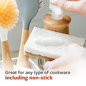 Full Circle in a Nutshell Walnut Shell Non-Scratch Scrubber Sponge, Pack of 3