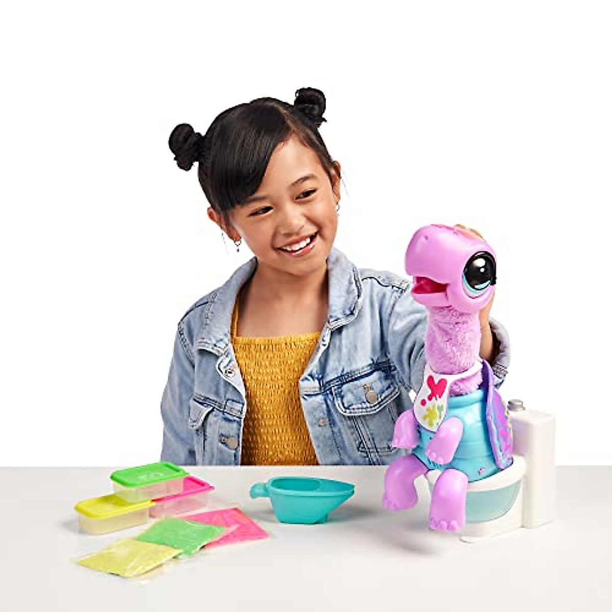 Little Live Pets Gotta Go Turdle Value Pack | Interactive Plush Toy That Eats, Sings, Dances, Poops and Talks. Bonus Food, Containers and Bib. Batteries Included. for Kids Ages 4+ | Amazon Exclusive