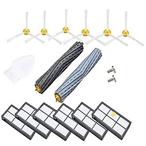 LOVECO 800 & 900 Series Replacement Parts Kit for 860 870 880 890 960 980 981 985 Vacuum Cleaner,6 Filter,6 Side Brush,1 Debris Extractor in The Accessory Kit
