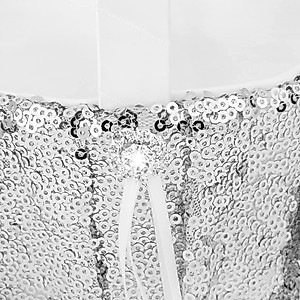 koTTIYA 2pcs Wedding Flower Girl Basket Ring Pillow Set Flower Basket and Ring Pillow for Party Decor Bridal Accessories - Silver