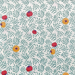 Green Daisy Fat Quarters Fabric Bundles 18 x 22 Inch Spring Cotton Quilting Fabric Bundles Cactus Leaf Quilt Fabric for DIY Handmade Crafting (6Pcs)