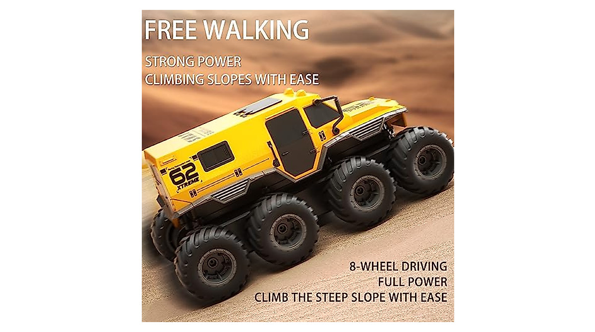8WD Amphibious RC Truck - Ultimate All-Terrain Toy