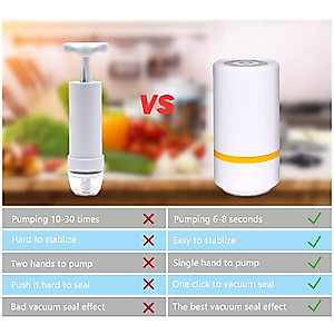 Electric Mason Jar Vacuum Sealer Kit for Regular and Wide Mouth Mason Food Jars, Canning Sealer with Electric Portable Vacuum Pump and Vacuum Seal Bags for Food Storage and Fermentation